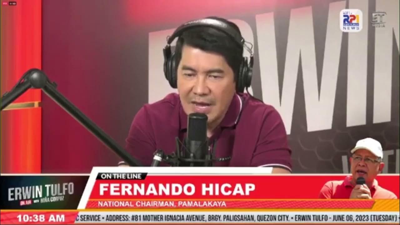 Panayam kay PAMALAKAYA Chair Fernando Hicap kaugnay ng reklamasyon sa Manila Bay - YouTube