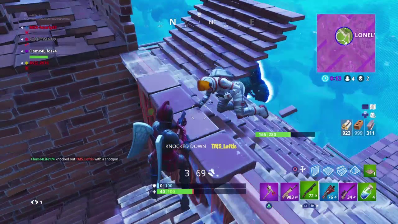 Fortnite 3v1 clutch - YouTube