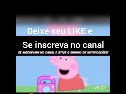 Peppa pig & seus amigos dançando Bum Bum Tam Tam