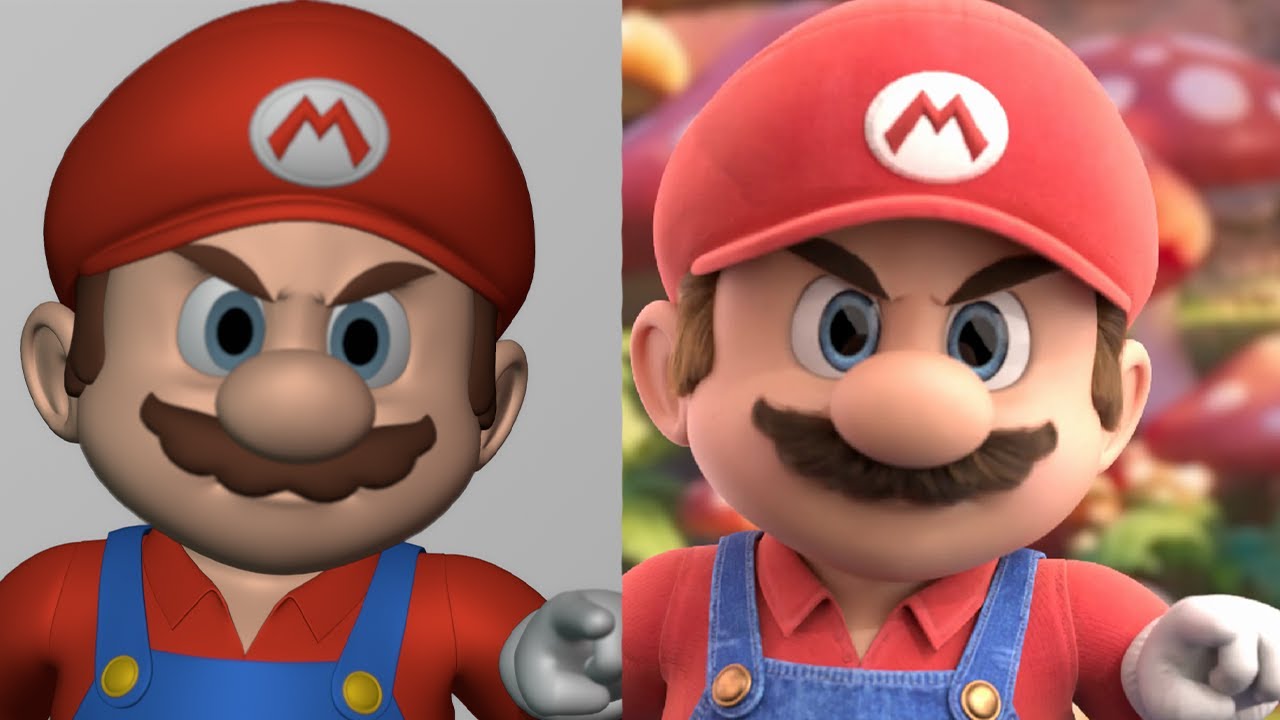 Mario Movie Short Blocking Comparison - YouTube