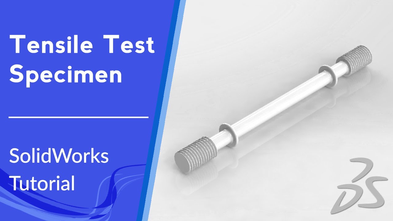 ⭐ Tensile Test Specimen | SolidWorks Tutorial - YouTube
