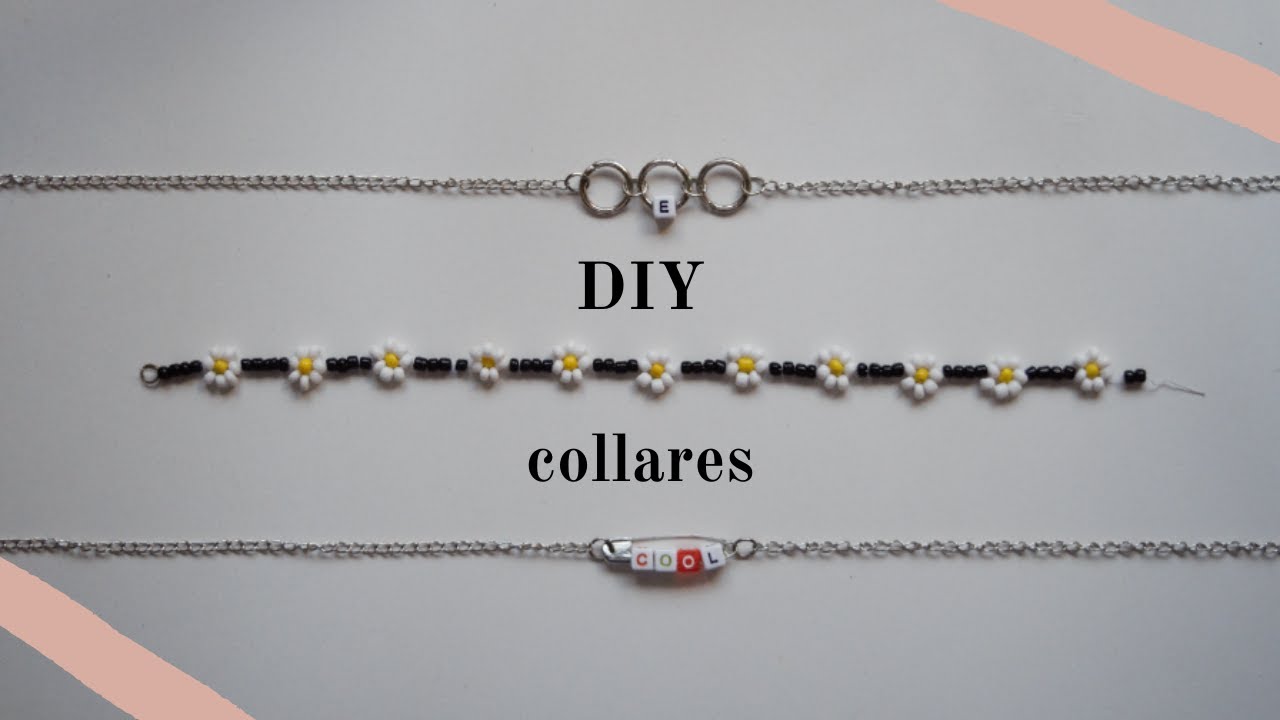 3 ideas de collares fáciles - YouTube