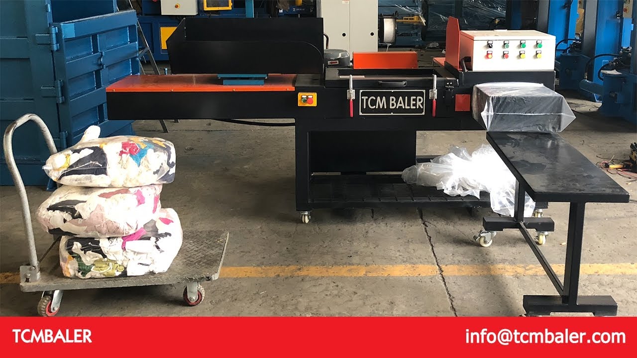 wiper packing and baler machine - YouTube