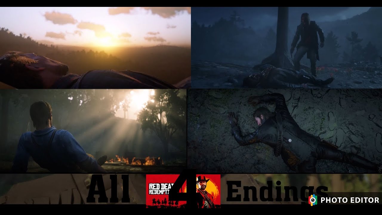 Rdr2 all endings - YouTube