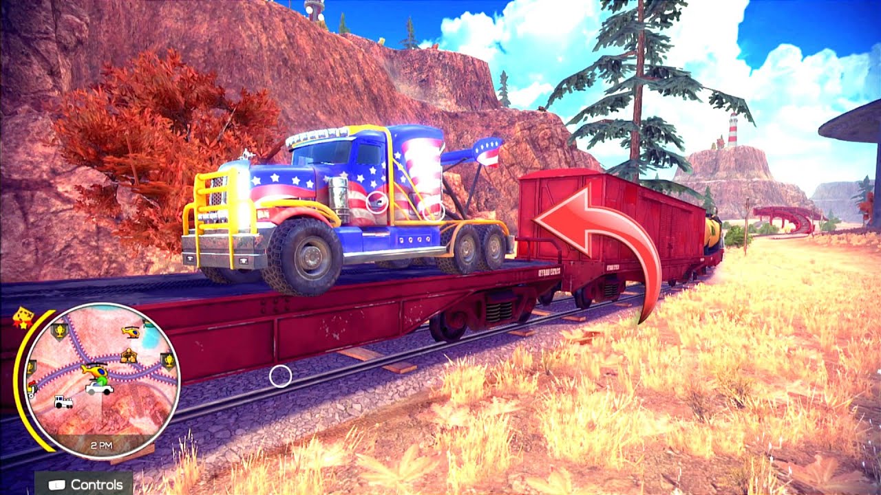 Maximus Truck Loaded On Train | Off The Road Unleashed Switch Gameplay ...