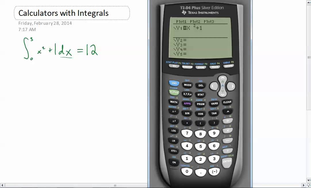 5 Minute Math: Definite integrals from your calculator - YouTube