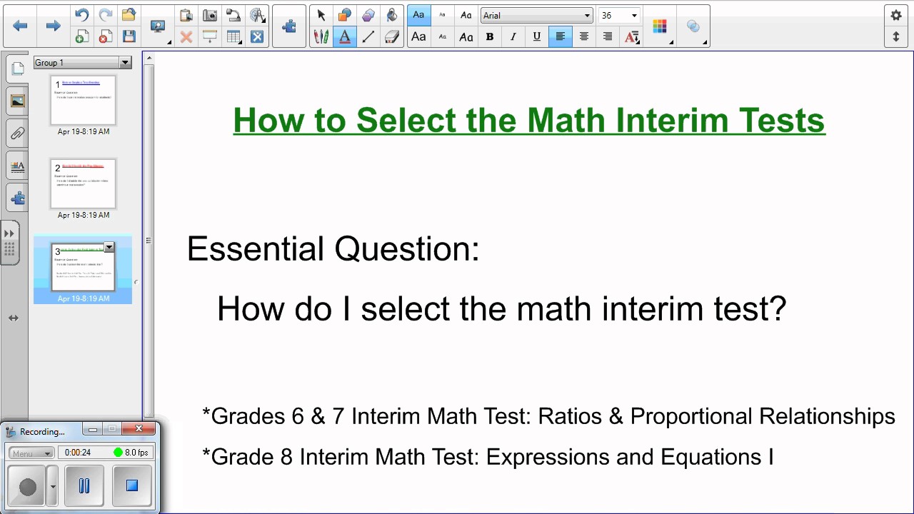 CAASPP Interim Math Test - YouTube