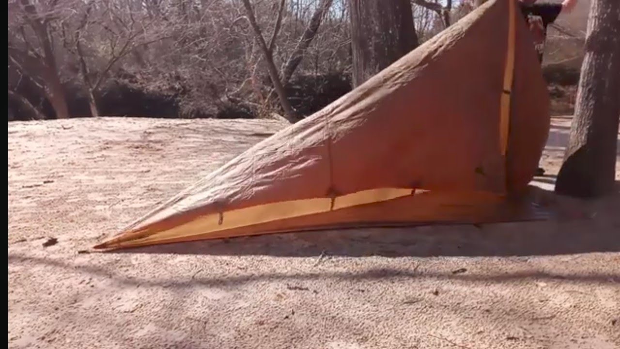 fast and easy enclosed tarp tent - YouTube