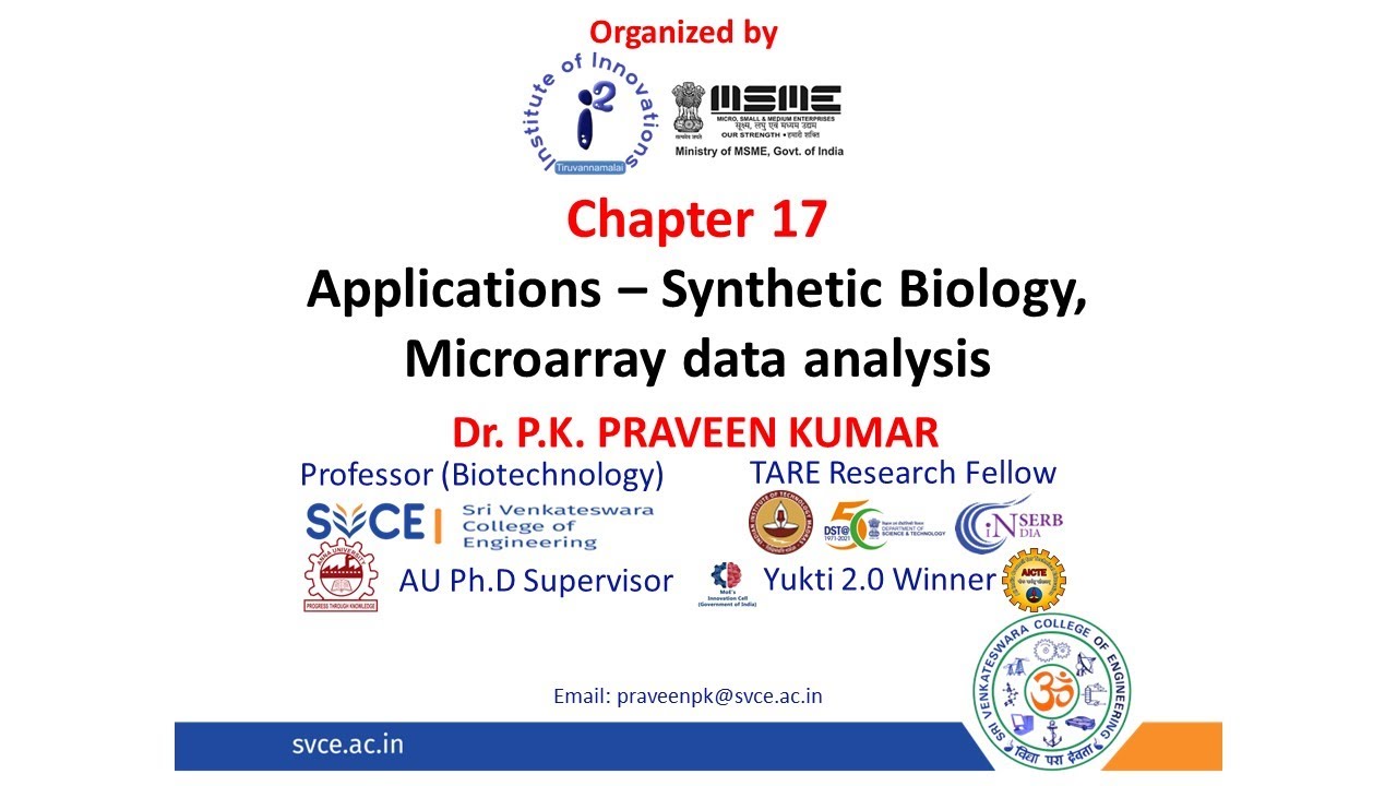 Session 17 BioInfo2024 Synthetic Biology, Microarray Data Analysis - YouTube