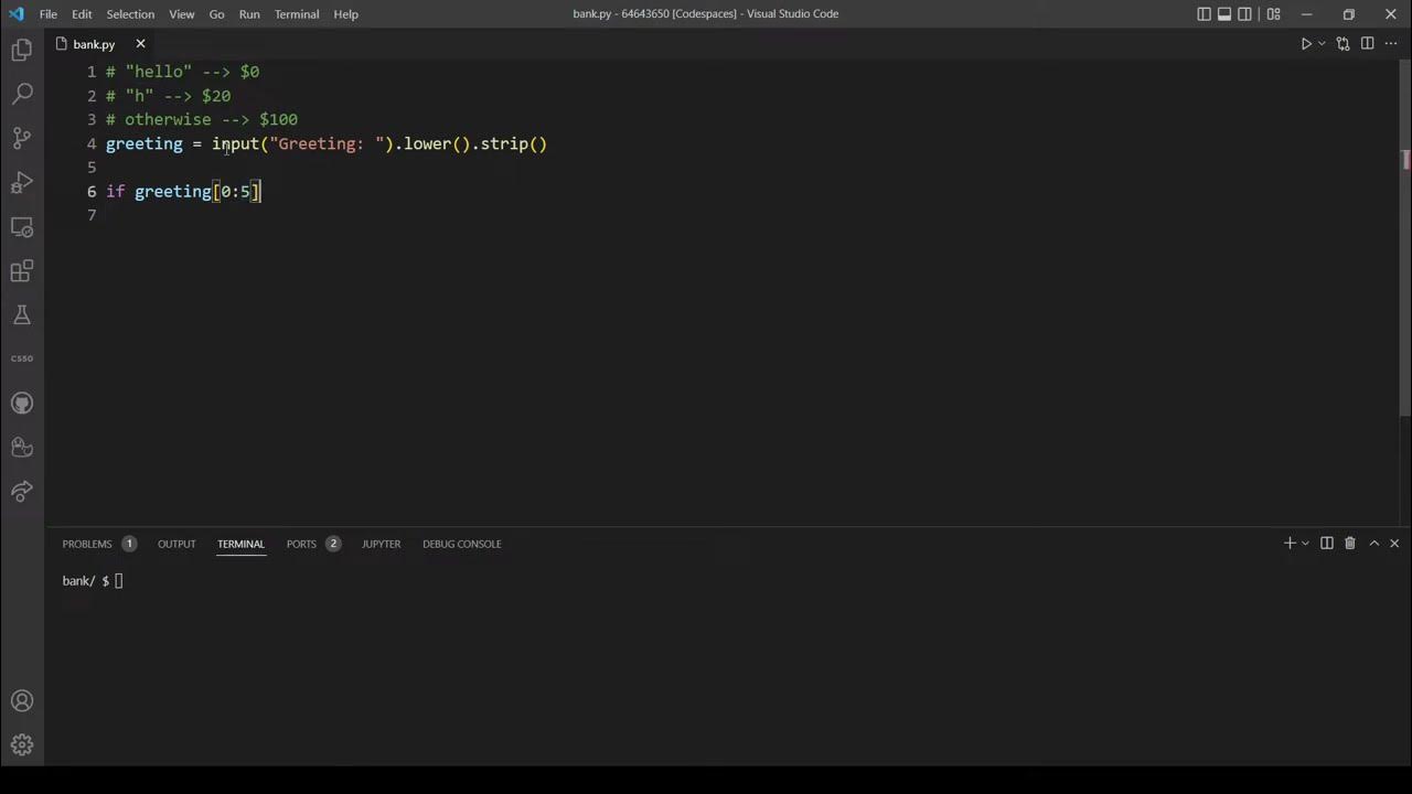 Home Federal Savings Bank -Problem Set 1 (CS50's Introduction to Programming with Python) - YouTube