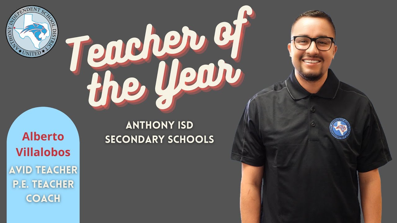 Anthony ISD Secondary Schools Teacher of the Year - YouTube