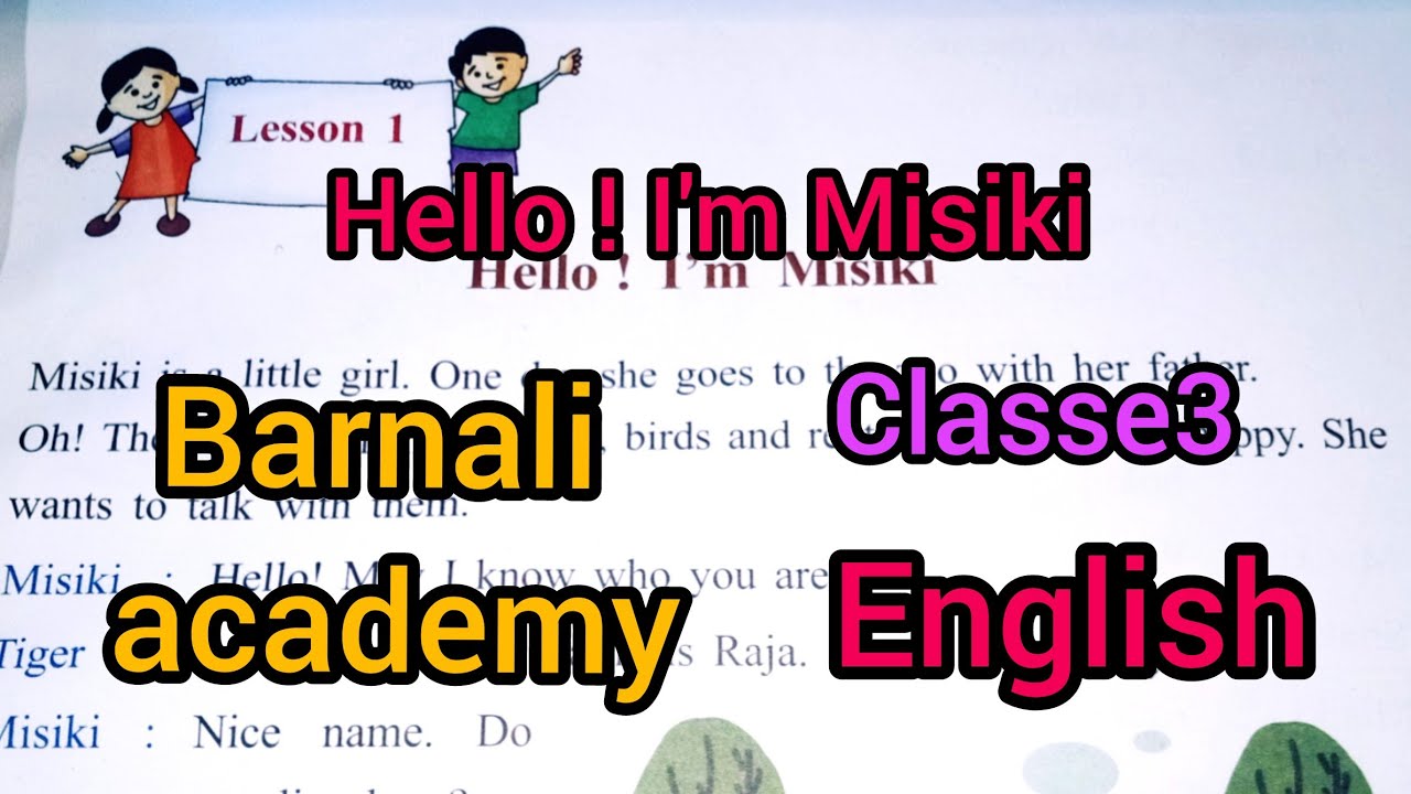 Hello ! I'm Misiki class3 lesson reading english - YouTube