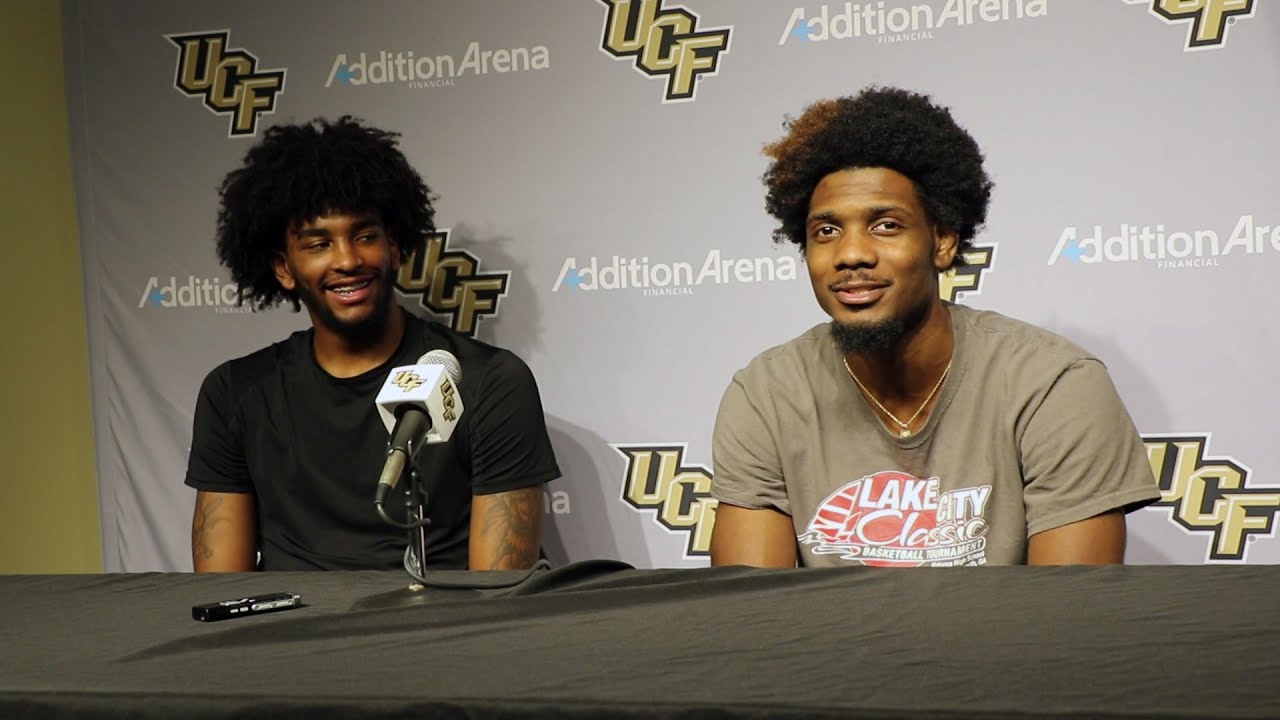 UCF Basketball: Darius Perry, Isaiah Adams talk summer workouts - YouTube