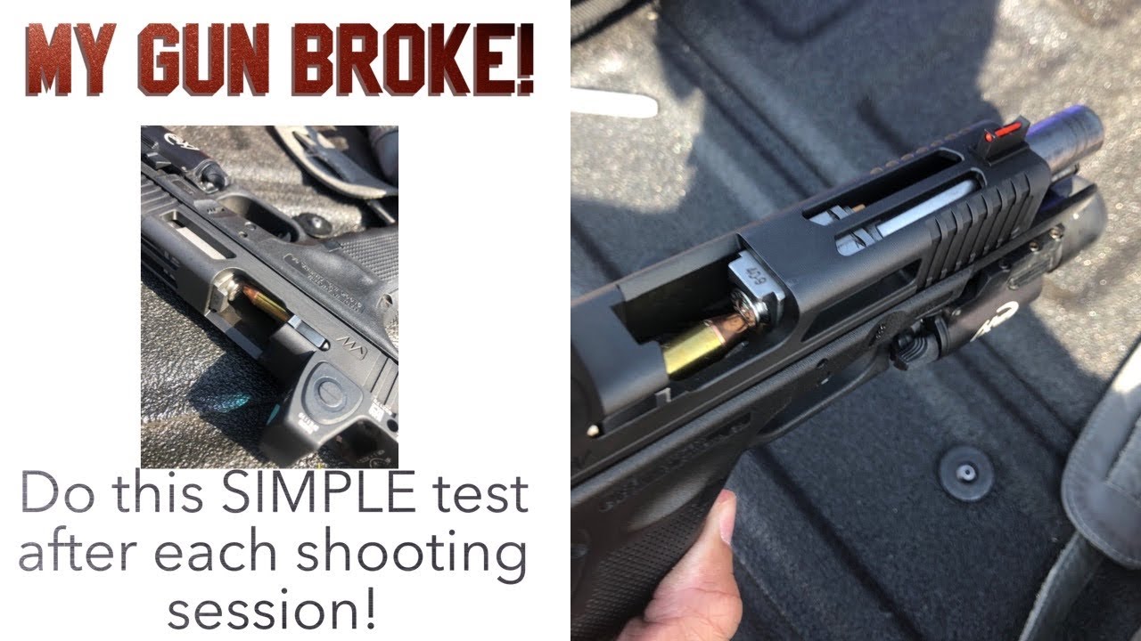 My GUN broke! I broke my extractor for my Glock 22 Gen 3 in .40 caliber ...