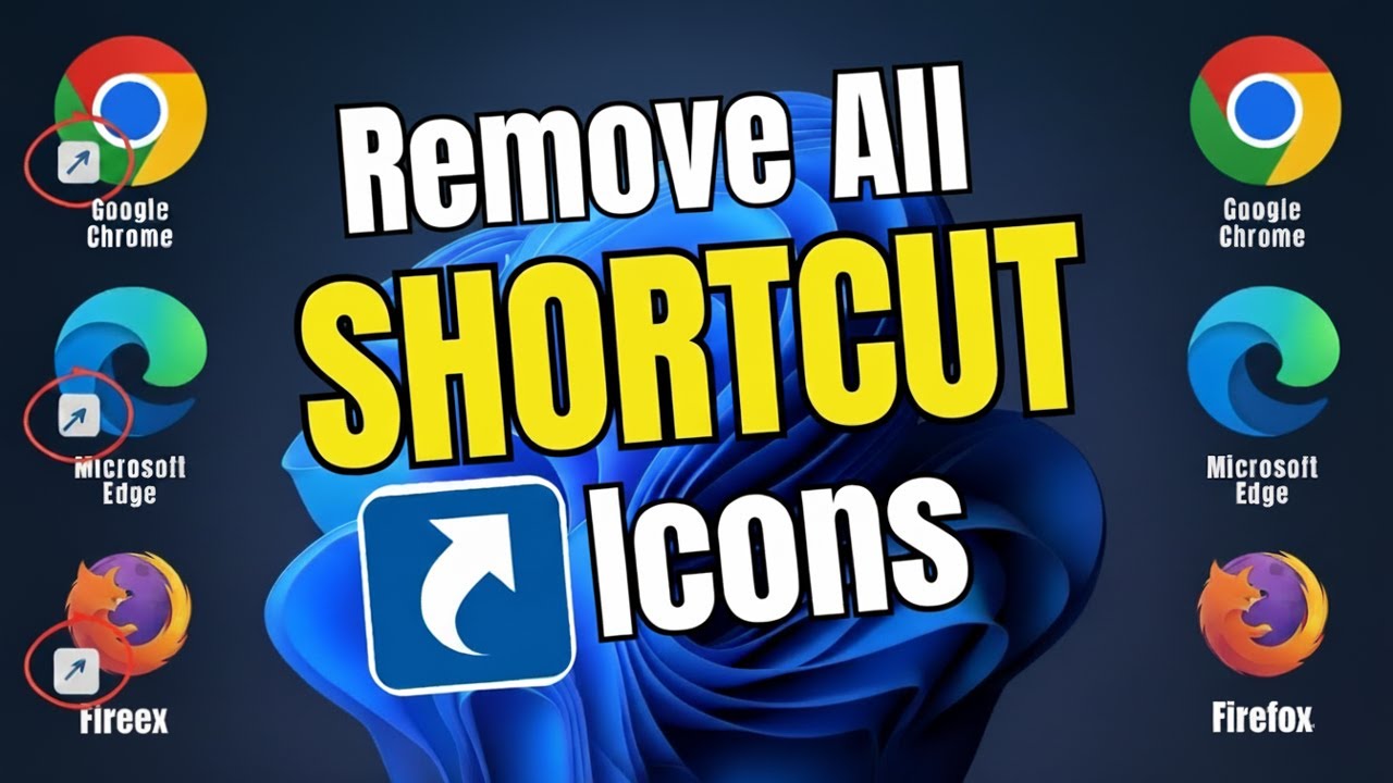 How to Remove Shortcut Arrows from Desktop Icons (Windows 11 & 10 ...