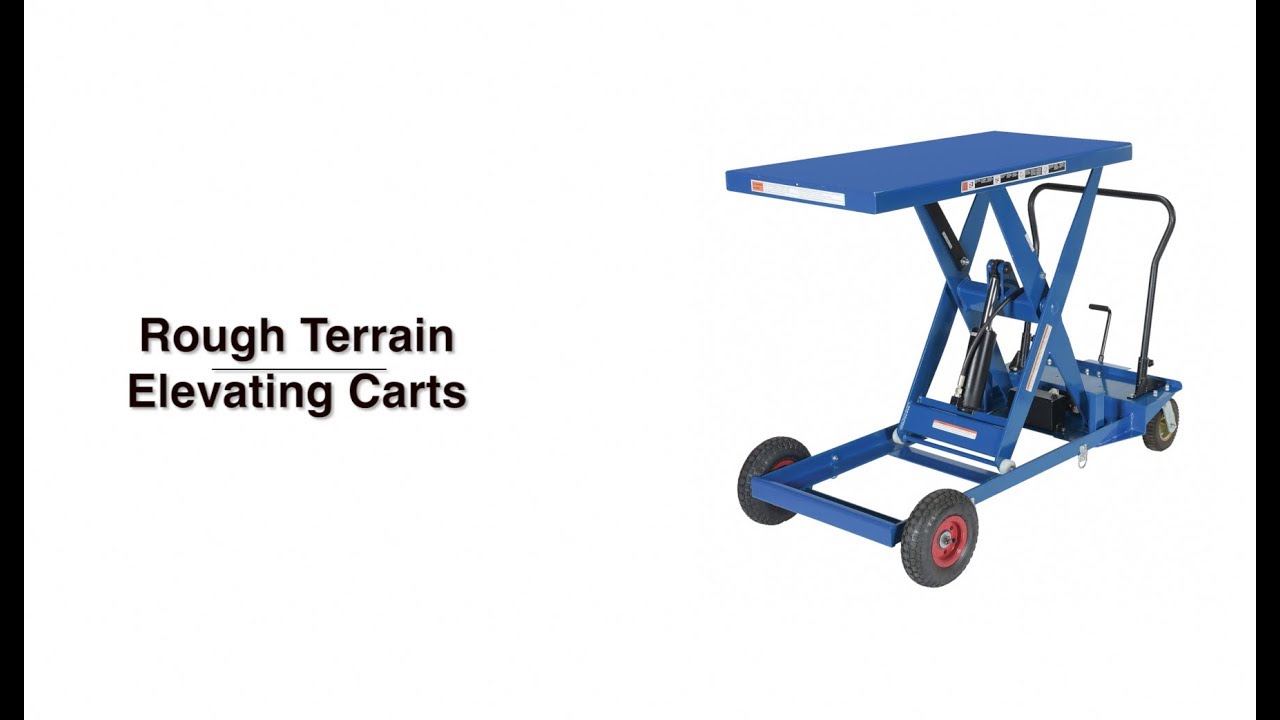 CART-PN Pneumatic Tire Elevating Carts - YouTube