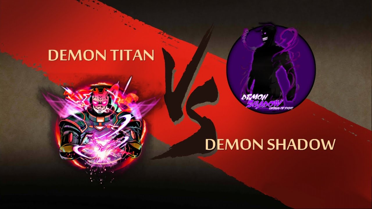 Demon Titan Vs Demon Shadow Shadow Fight 2 - YouTube