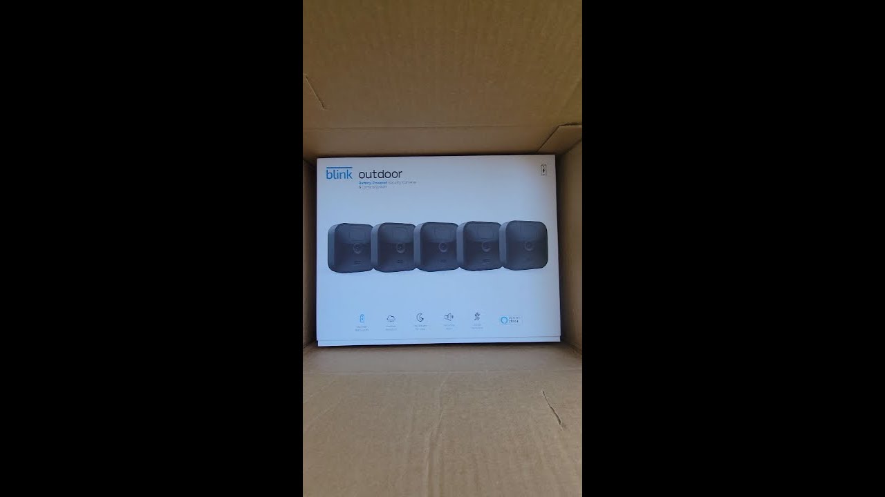 amazon blink outdoor video cam 5 pack unboxing - YouTube