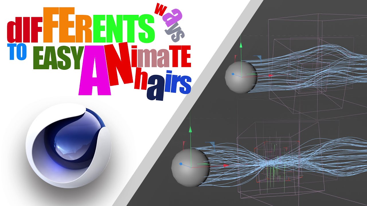 differents ways to animate hair - YouTube