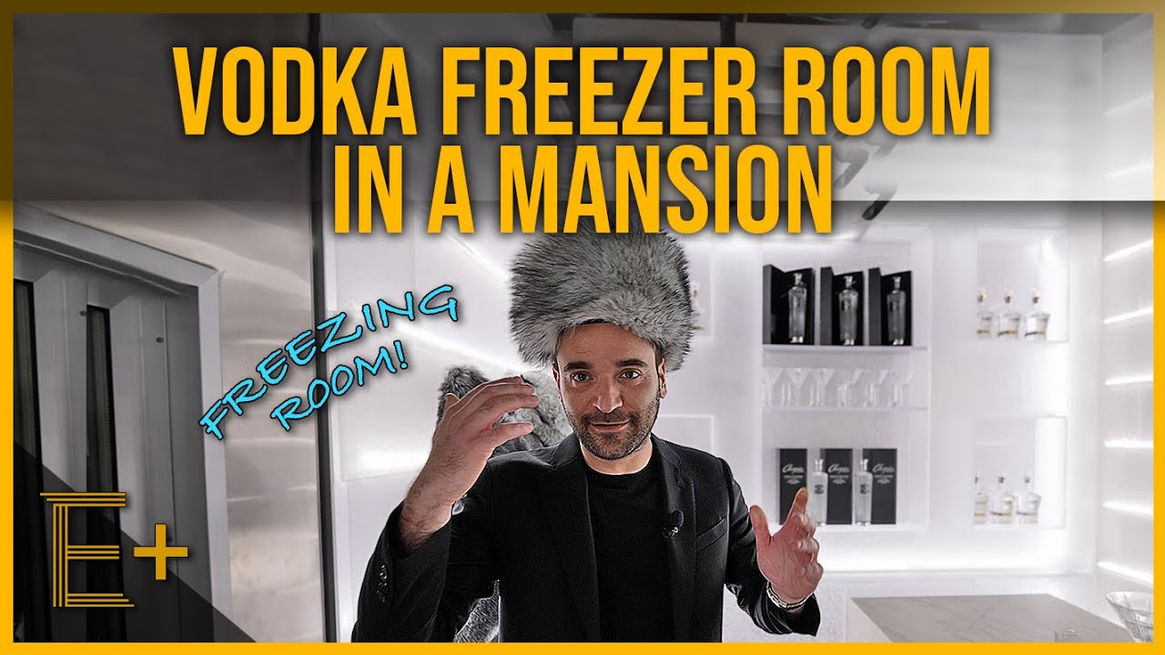 ALL ICE Vodka Room in a $139,000,000 Mansion - YouTube