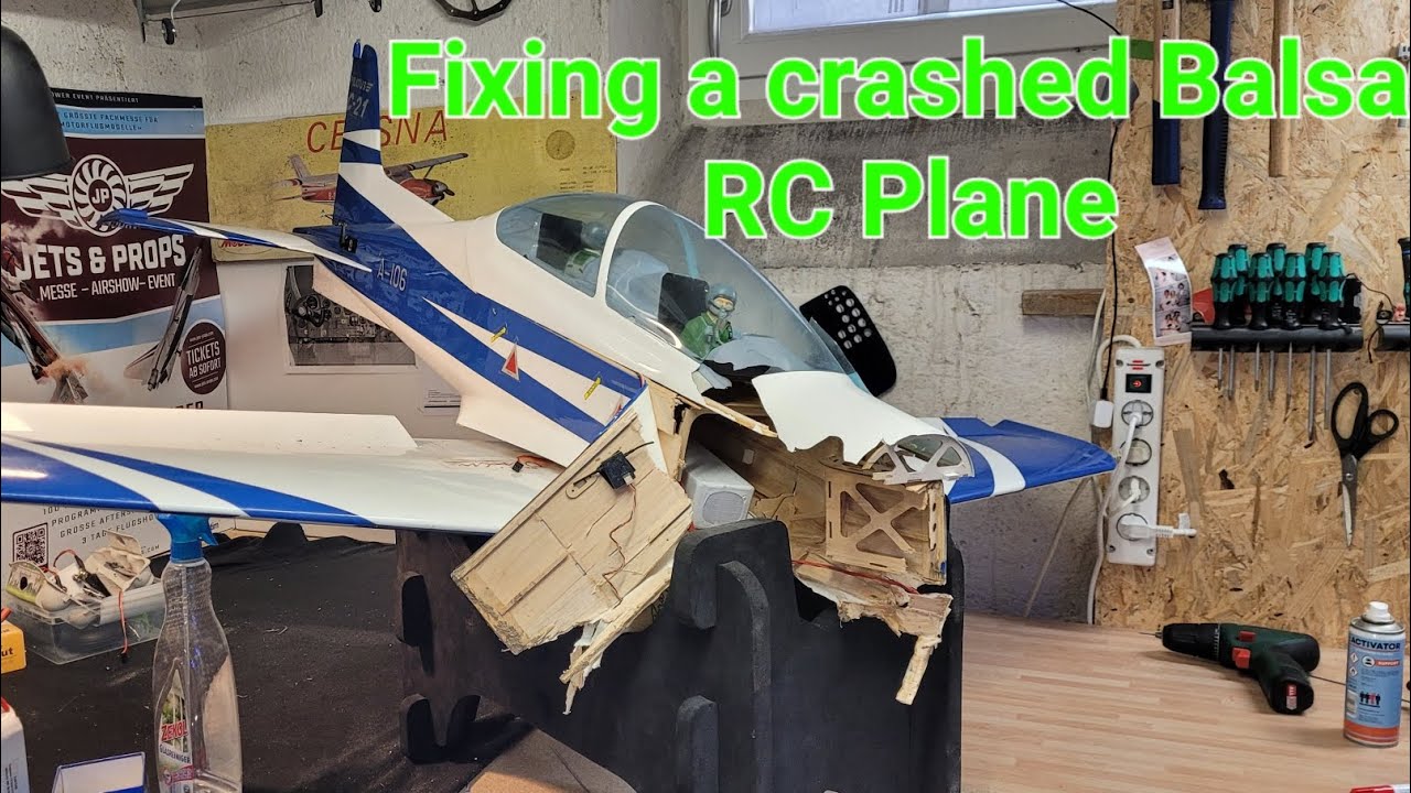 Rebuilding a crashed Balsa RC Plane PC-21, Part 1 - YouTube