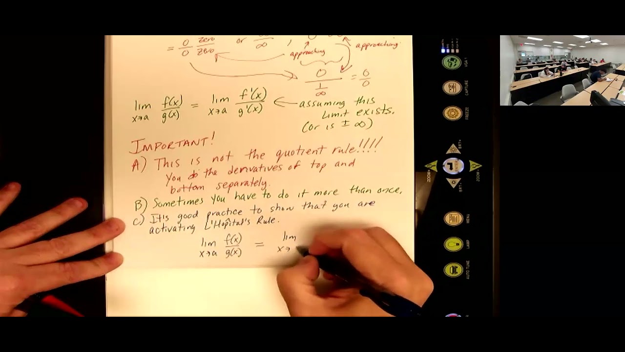 Math 065 Calculus 1 Fall 2024 3.6 L'Hopital's Rule - YouTube