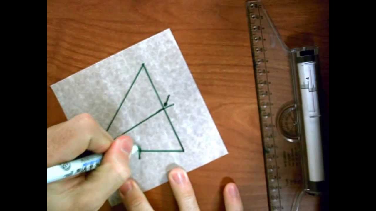 Medians In A Triangle With Patty Paper YouTube medians-in-a-triangle-with-patty-paper-youtube