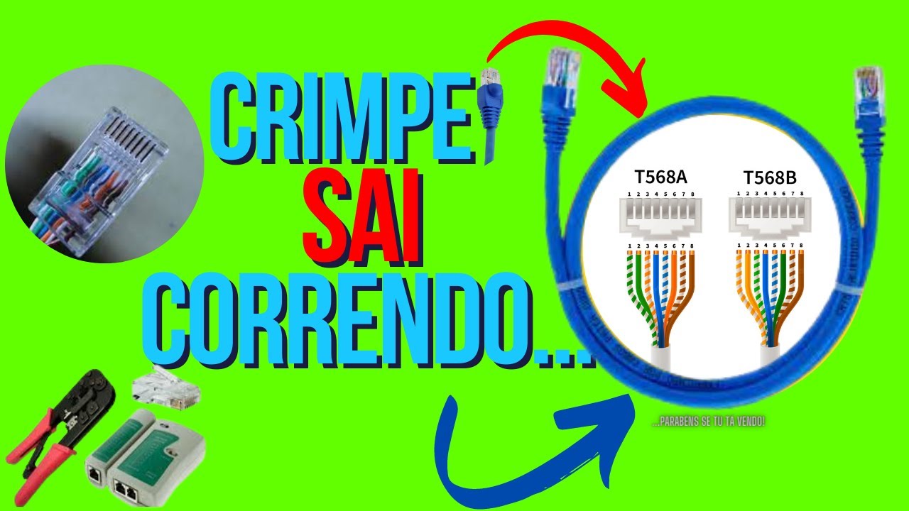 Crimpar RJ45 em cabo de rede - YouTube