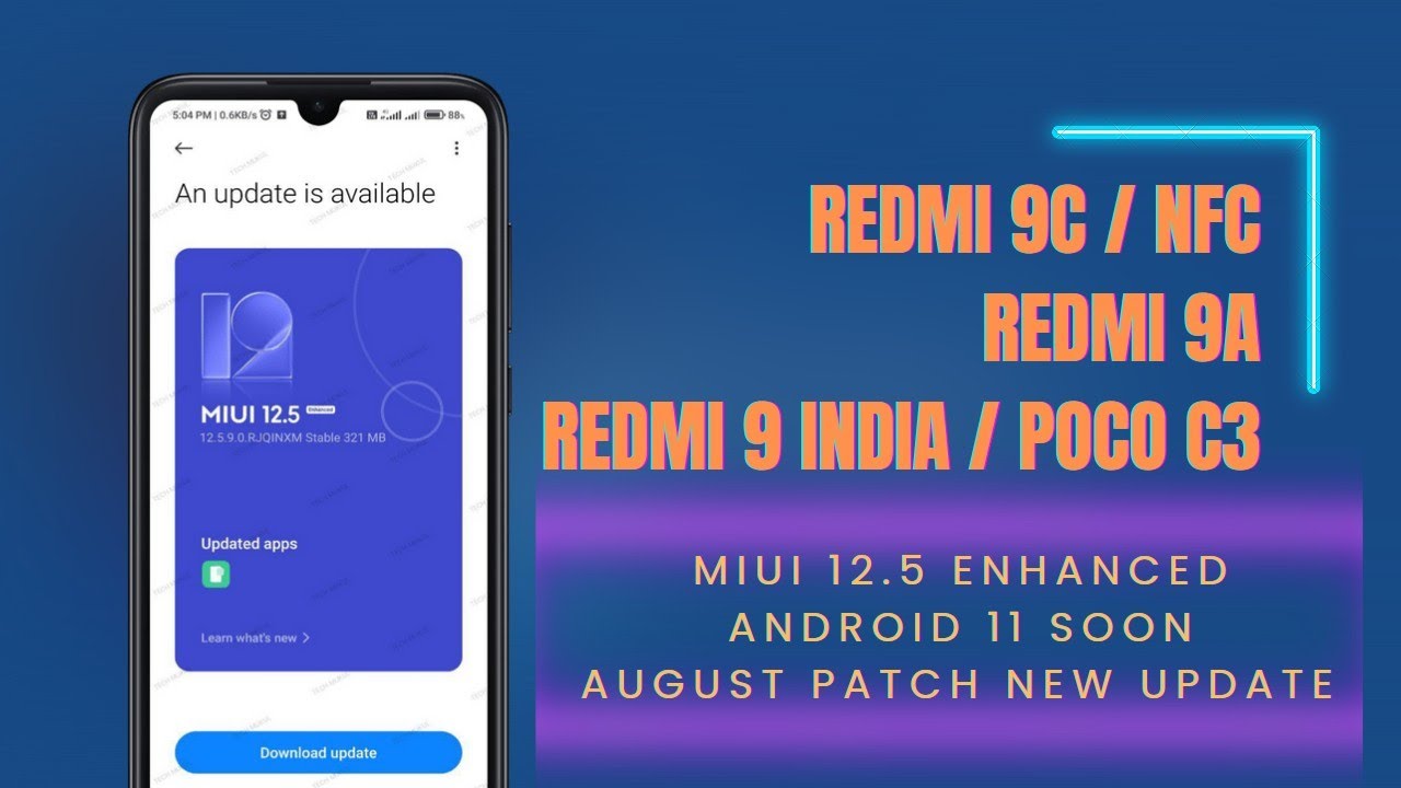 Redmi 9A / 9C / 9 India / Poco C3 MIUI 12.5 Android 11 🥰🥰 | Redmi 9C ...