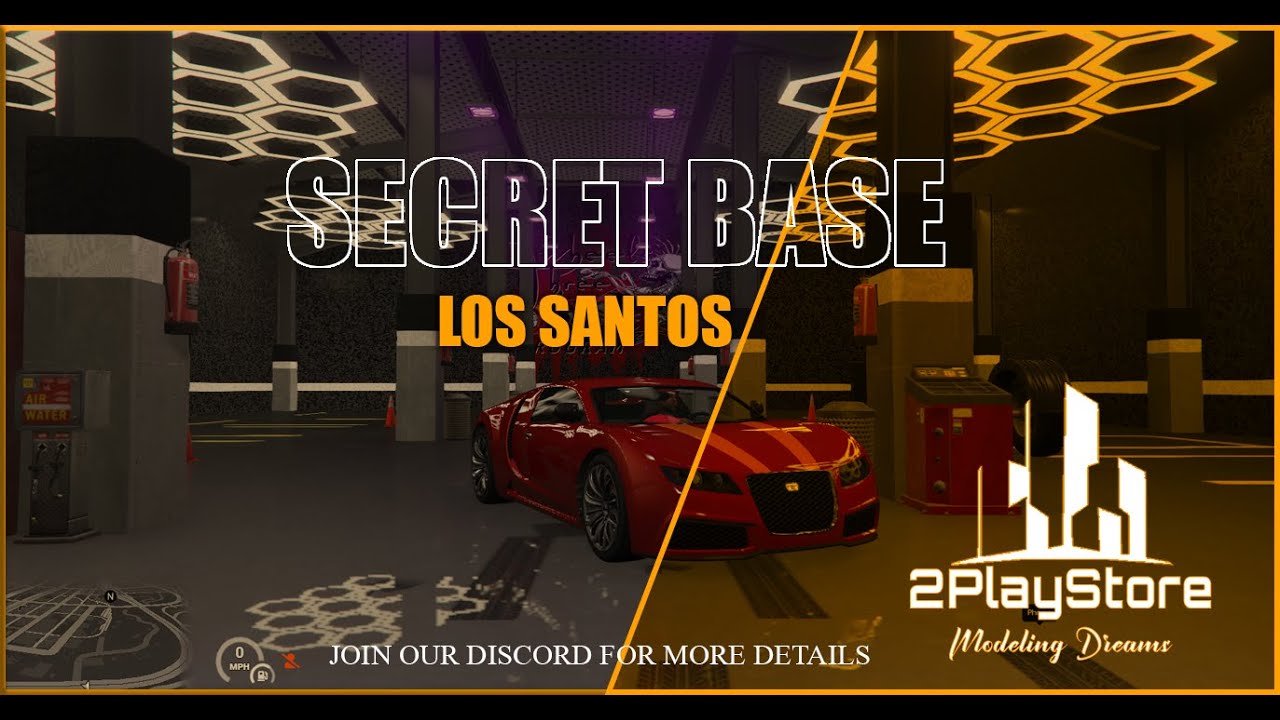 SecretBase Gang [FiveM MLO - GTA V Interior] - YouTube