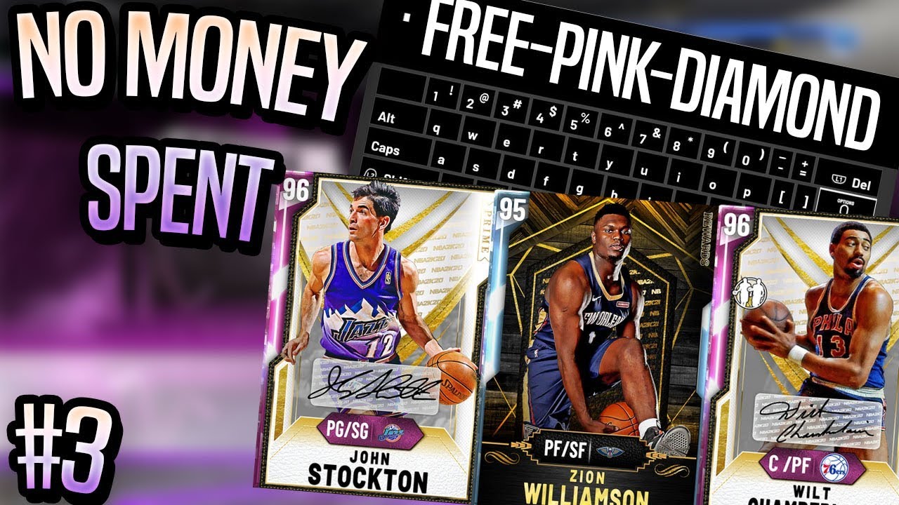 NBA 2K20 NO MONEY SPENT #3 FREE PINK DIAMOND LOCKER CODE & MY BEST ...