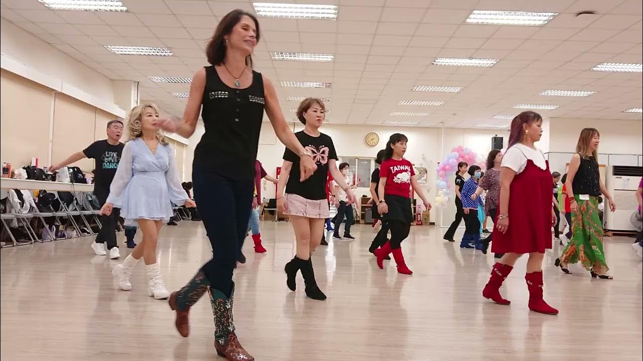 Never Fool Me line dance: Come Dance with Jo Thompson Szymanski party (Taipei,Taiwan),Dec/04/'24 ...