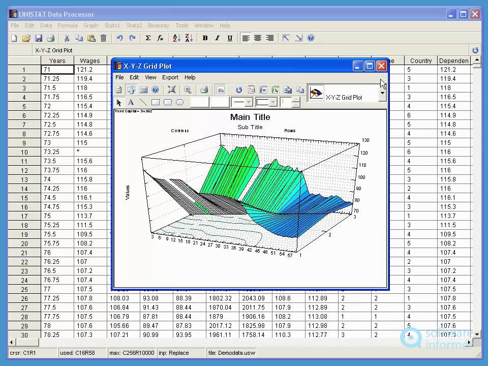 Unistat demonstration - YouTube