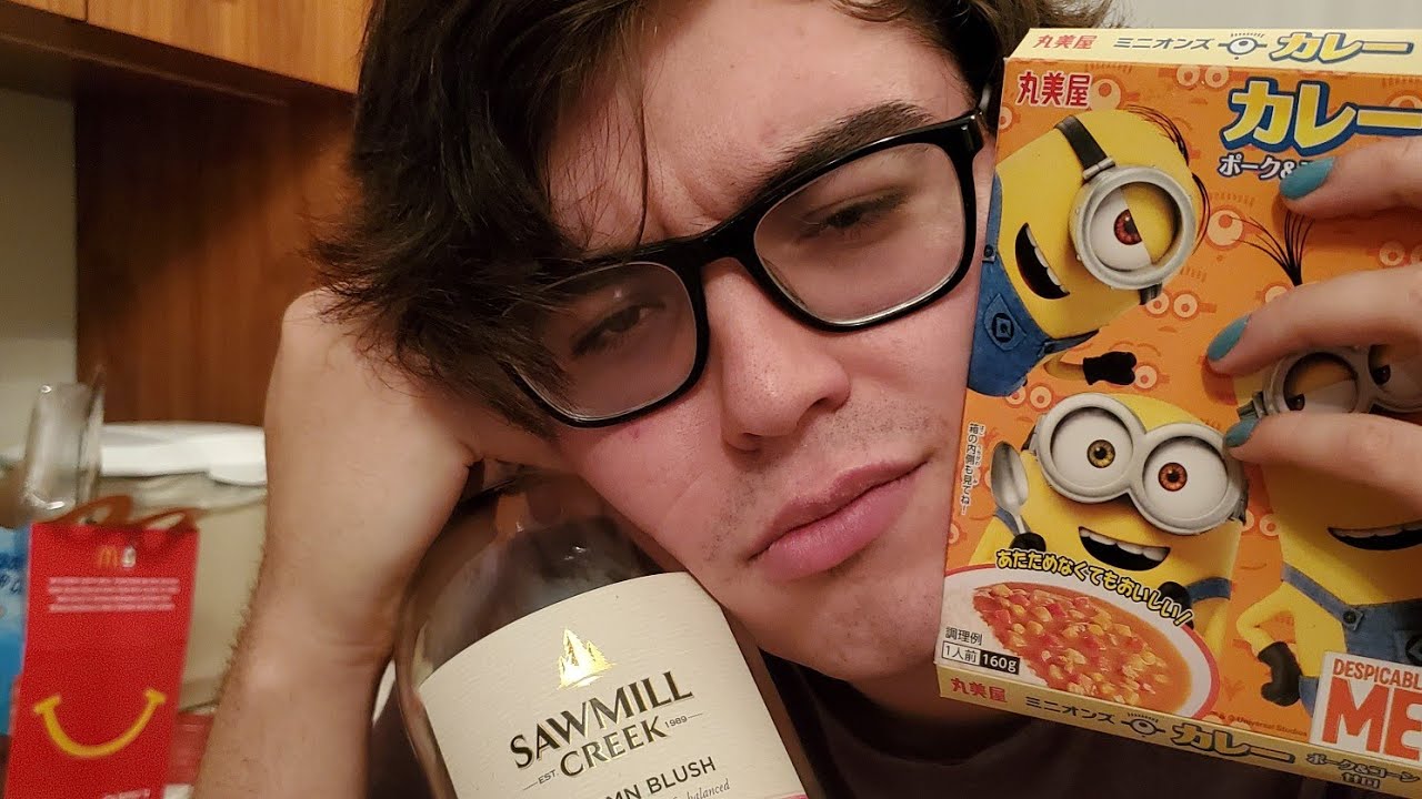 getting over a break up by eating Japanese minions curry at 3am - YouTube