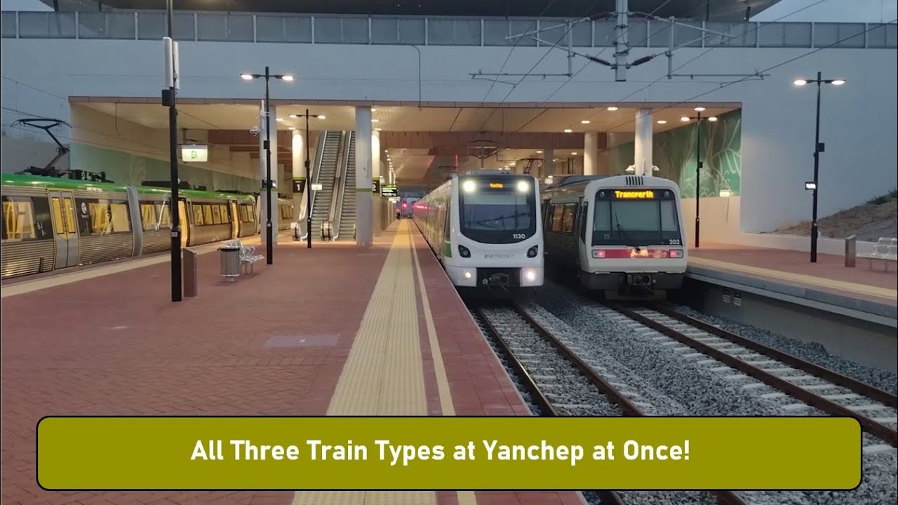 All Three Train Types at Yanchep at Once! - YouTube