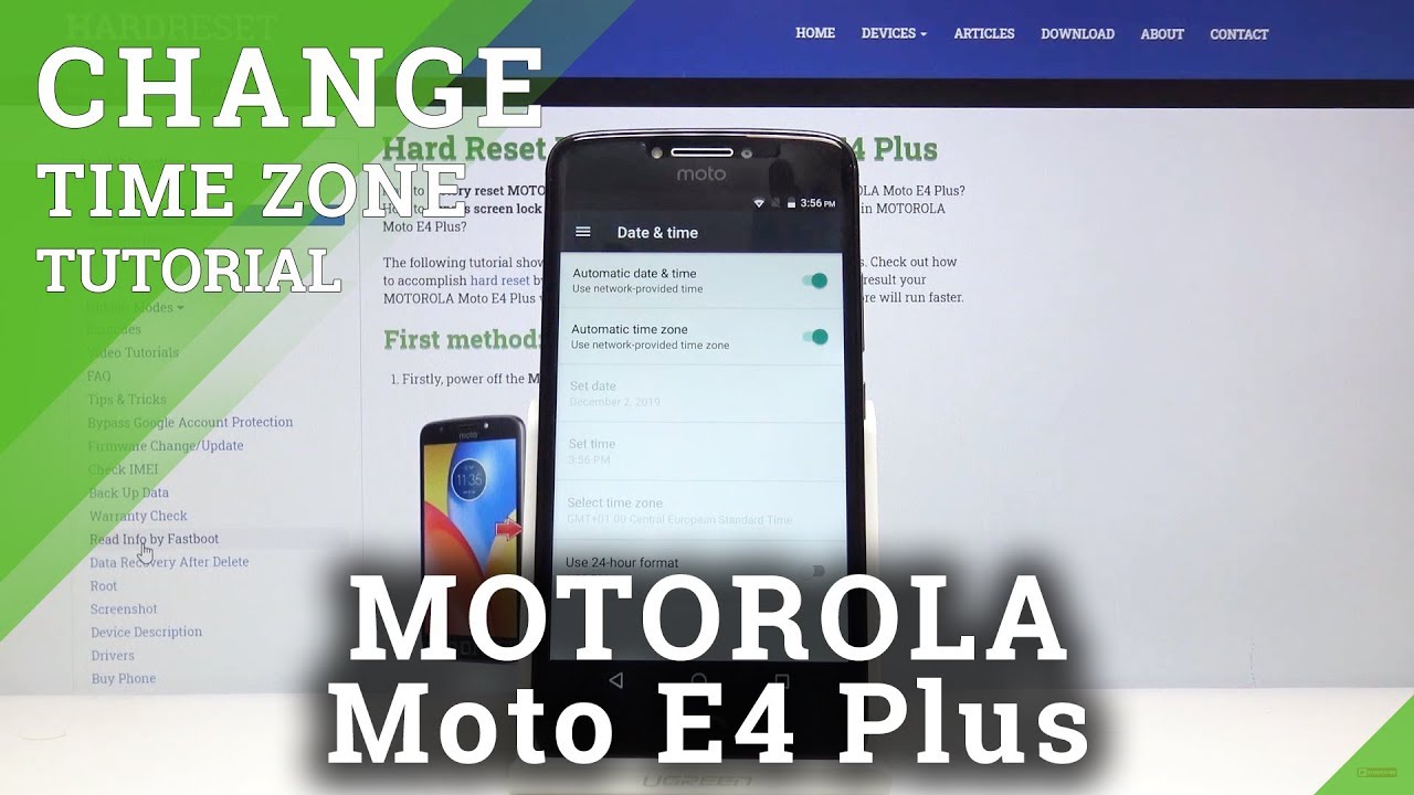 How to Set Date & Time in Motorola Moto E4 Plus – Time Zone Settings ...