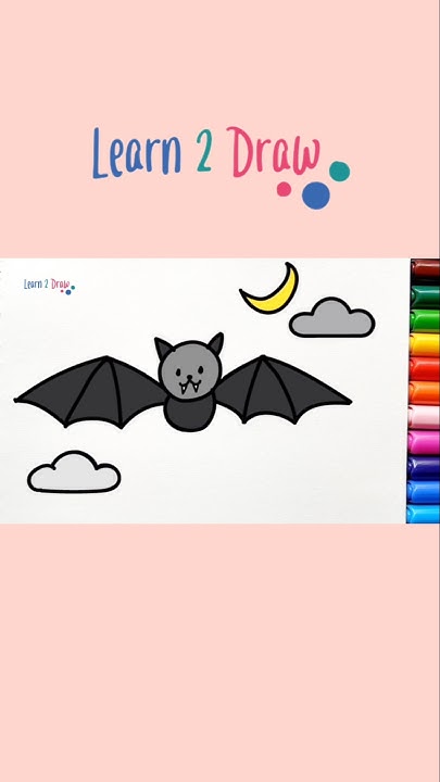 HALLOWEEN BAT Drawing 🦇 - Learn 2 Draw - Easy Drawing Videos # ...
