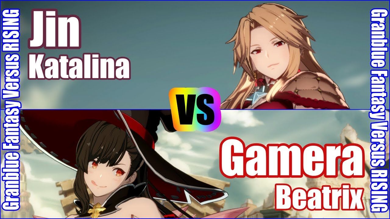 [GBVSR] (4K) Granblue Fantasy Versus Rising Rank match Jin (Katalina ...