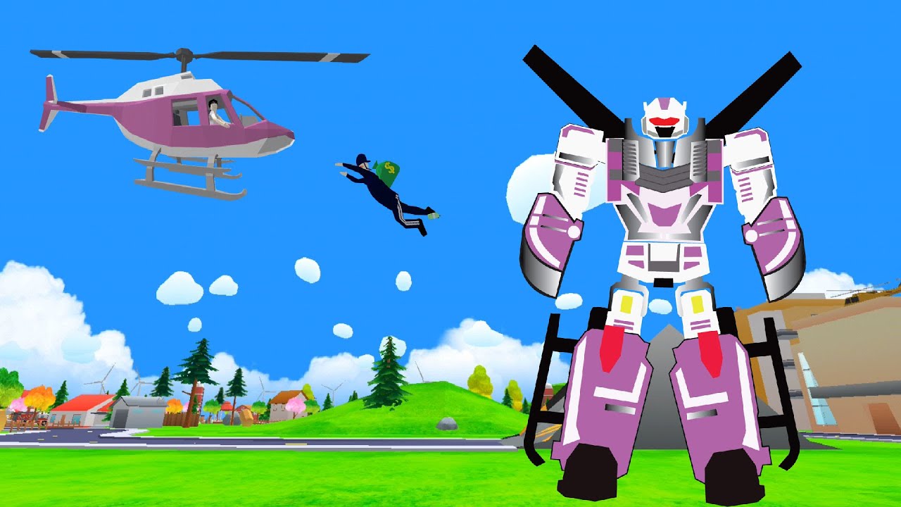 CHAD HELICOPTER Become ROBOT / Dude Theft Wars - YouTube