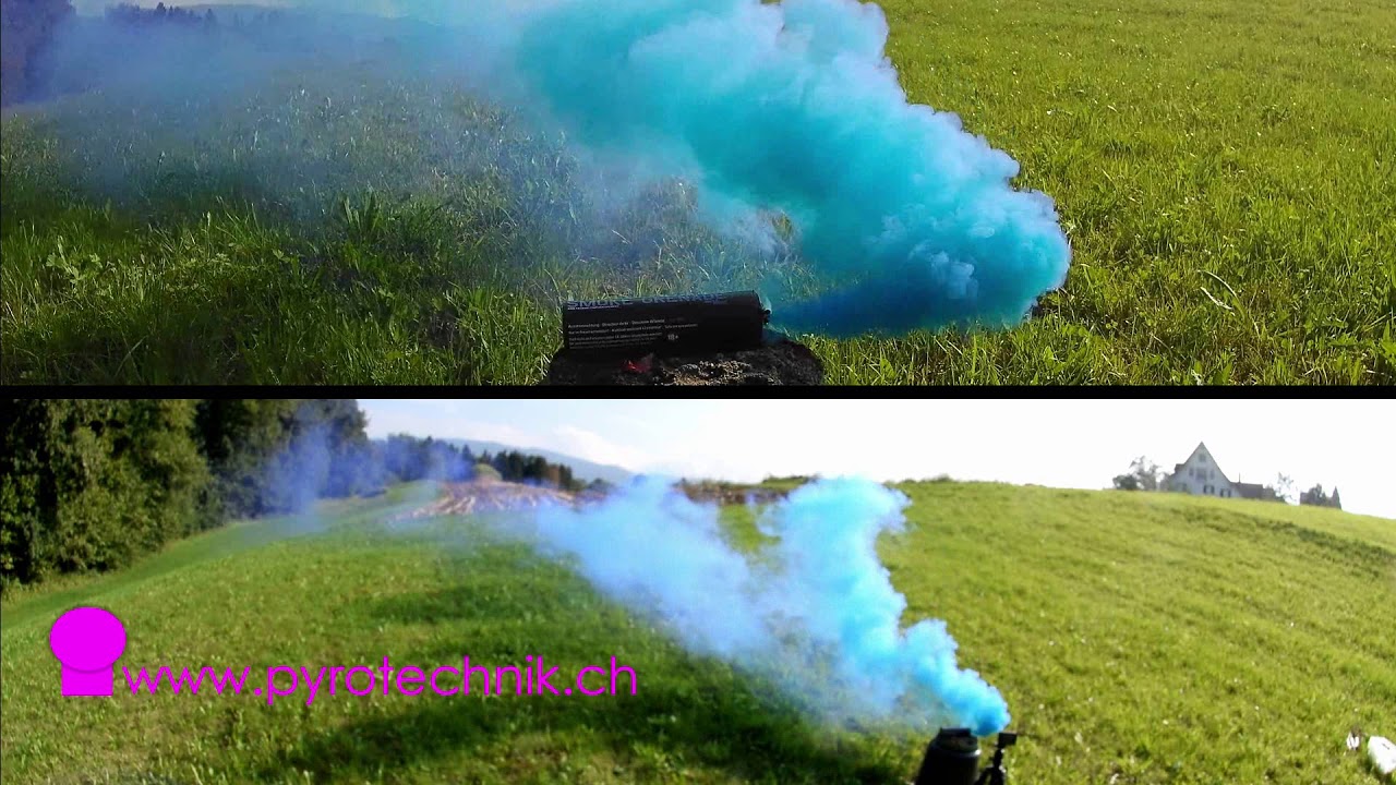 Blue Smoke Grenade WP40 | Enola Gaye - YouTube