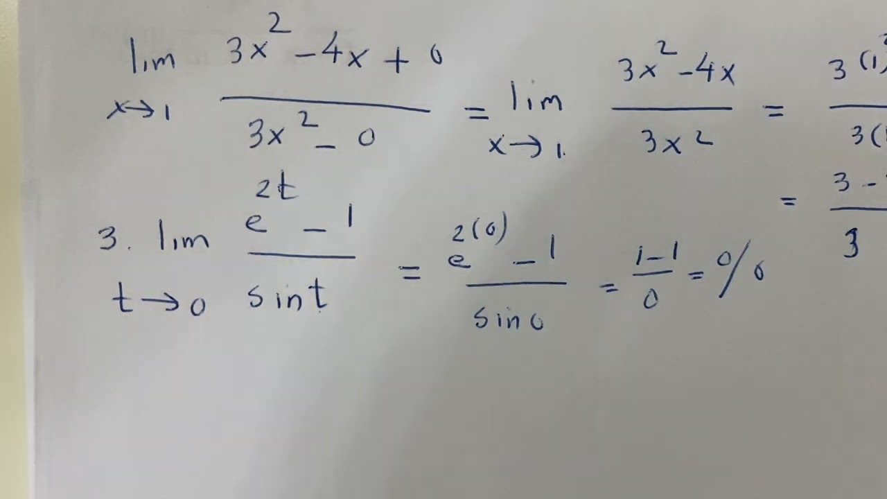 Calculus: l'hopital's rule - YouTube