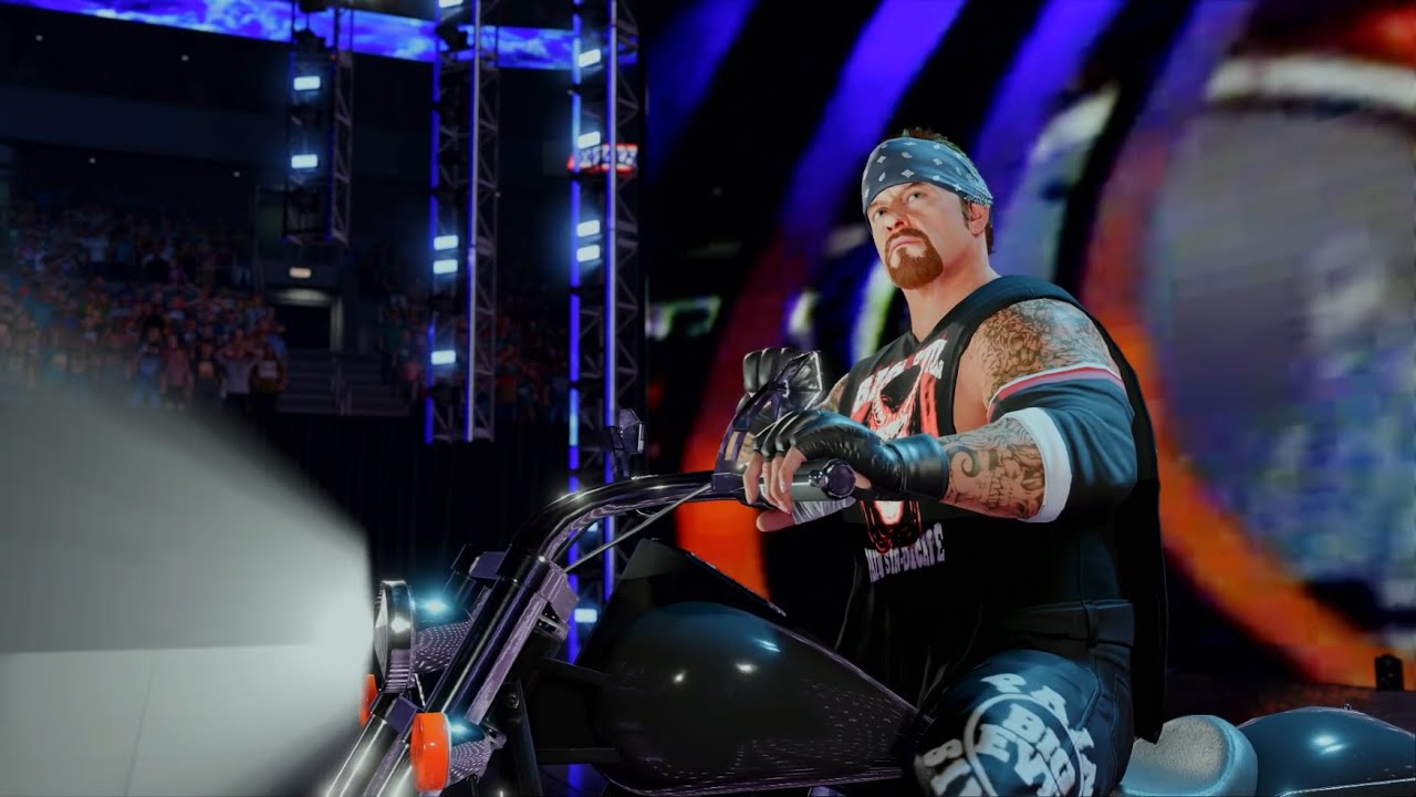 THE UNDERTAKER ENTRANCE IN HARLEY DAVIDSON / WWE 2K23 - YouTube