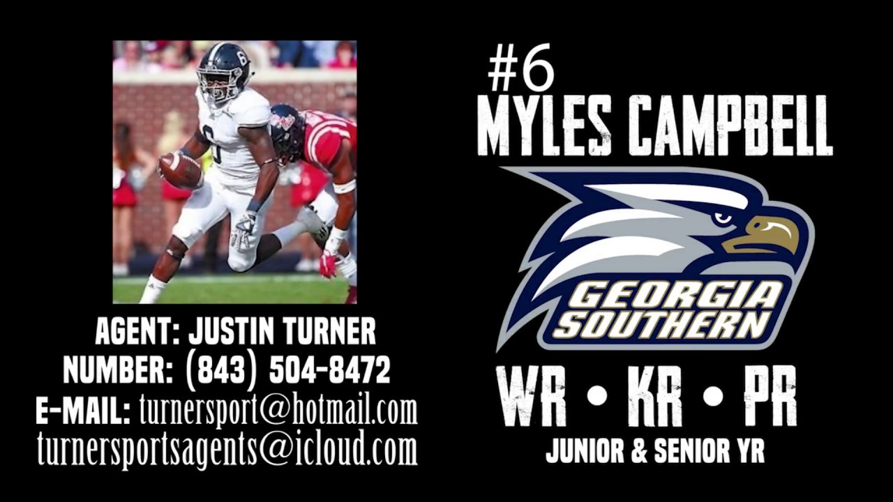 Myles Campbell Georgia Southern Highlights - YouTube
