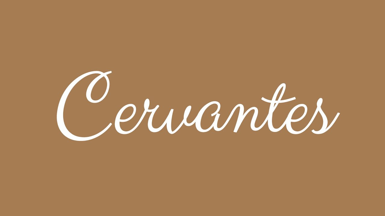 Learn how to Sign the Name Cervantes Stylishly in Cursive Writing - YouTube