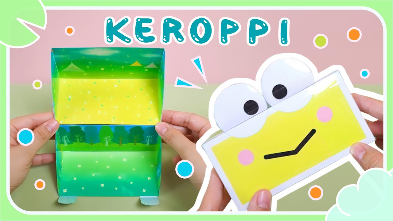 DIY keroppi Camping House | Background Box | DIY | FreePrintable | # ...