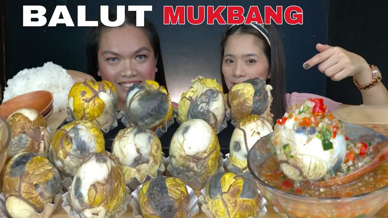BALUT MUKBANG W/ SPICY VINEGAR | DUCK EMBRYO MUKBANG COLLAB W ...