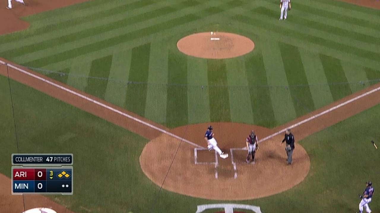 ARI@MIN: Herrmann lofts an RBI single into right - YouTube