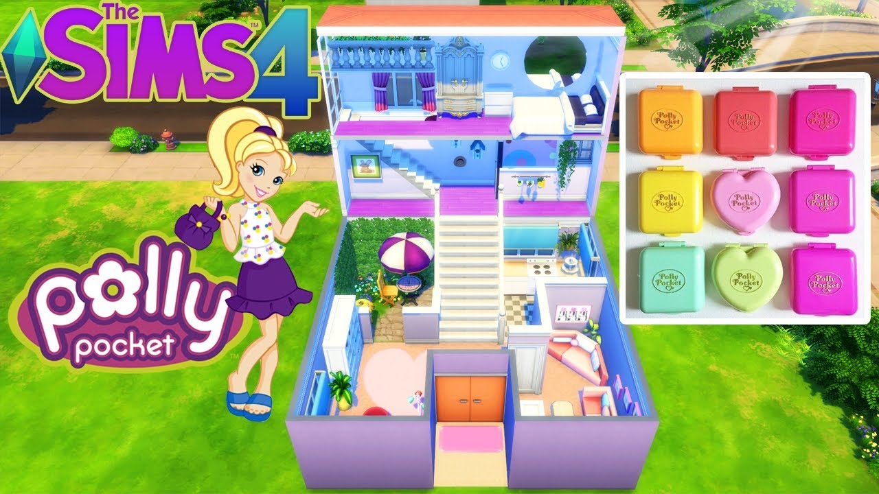 THE SIMS 4- POLLY POCKET HOUSE|SPEED BUILD - YouTube