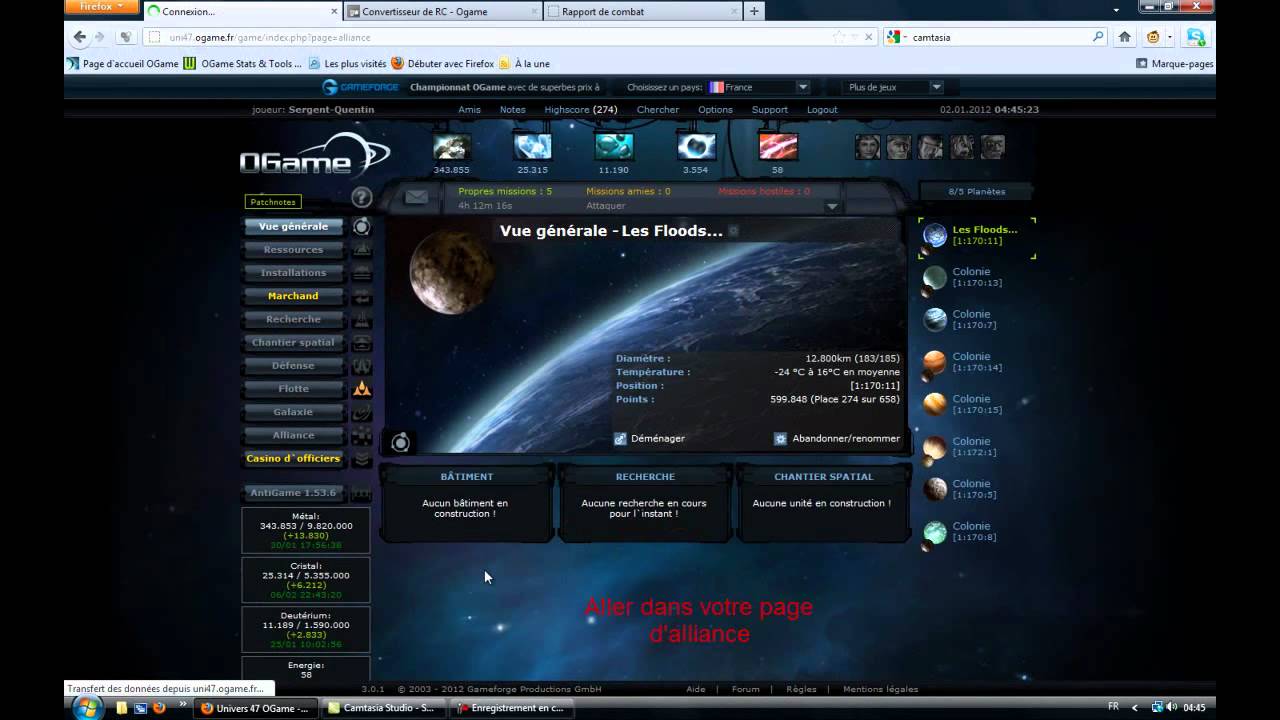 Ogame Tuto : Comment poster son rapport combat dans son forum - YouTube