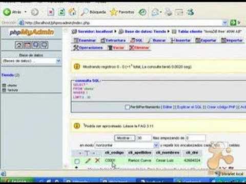 phpmyadmin php workbench mysql - YouTube